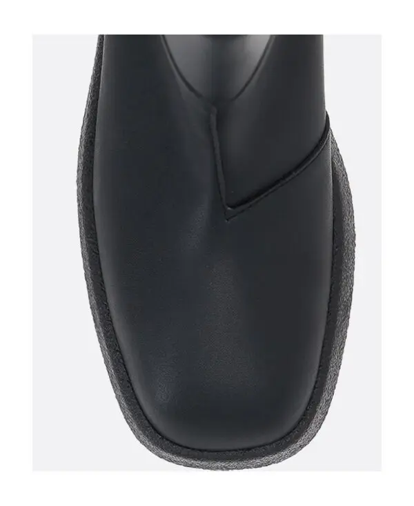 Stella McCartney Logo Lettering Pull-on Ankle Boots - Black