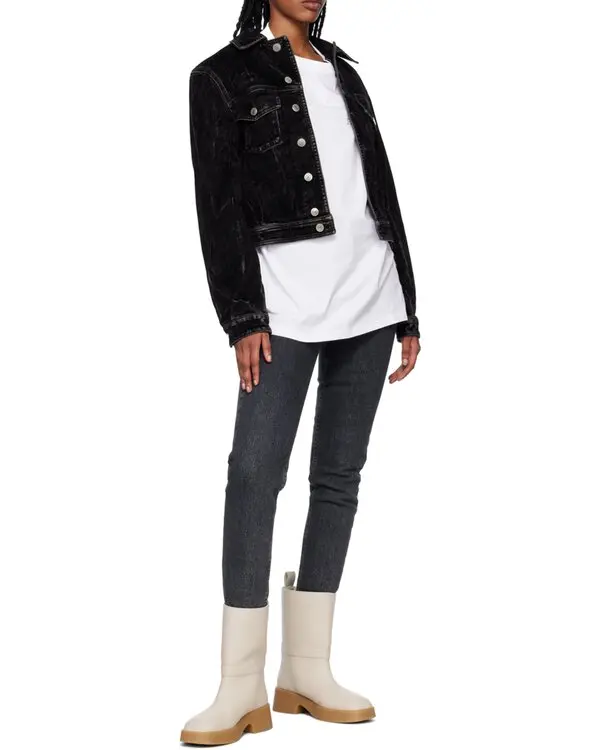 Stella McCartney Logo Lettering Pull-on Ankle Boots - Black