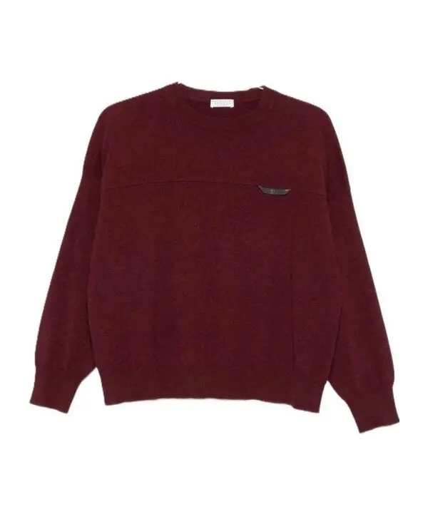 Brunello Cucinelli Monile Detailed Cropped Sweater
