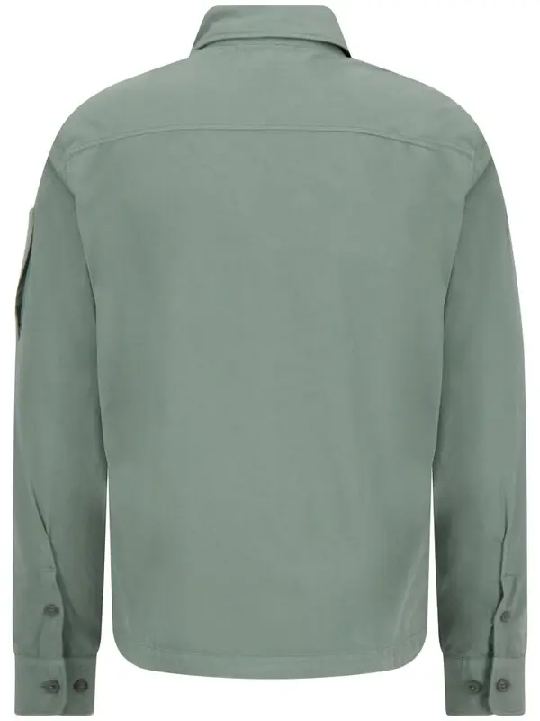 C.P. COMPANY Zipped Overshirt Jacket - Gray
