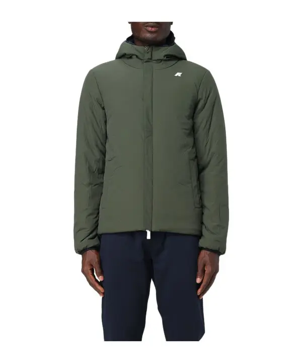K-WAY Long Sleeve Hooded Reversible Zip-up Jacket