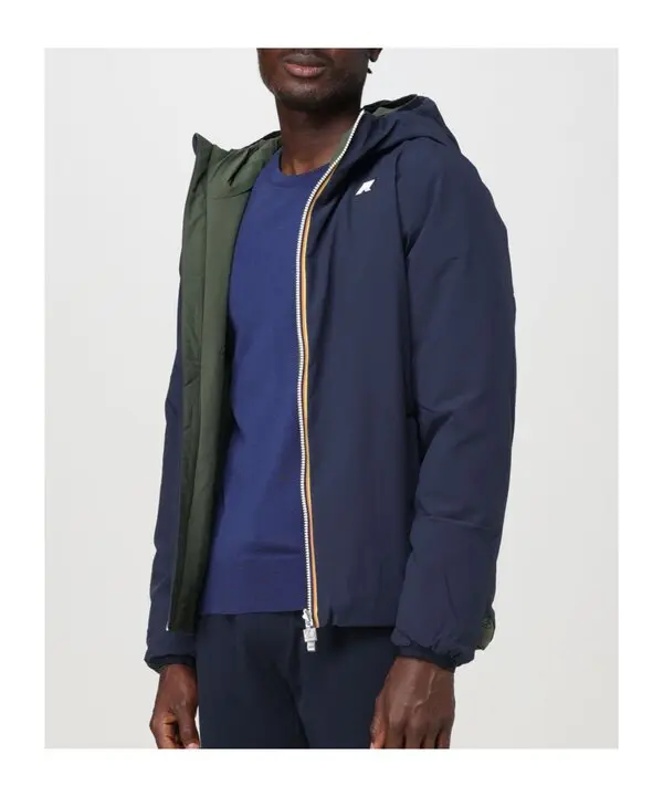 K-WAY Long Sleeve Hooded Reversible Zip-up Jacket