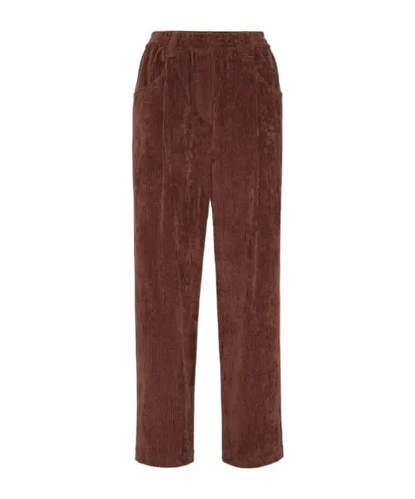 Brunello Cucinelli Elastic Waist Corduroy Pants - Red