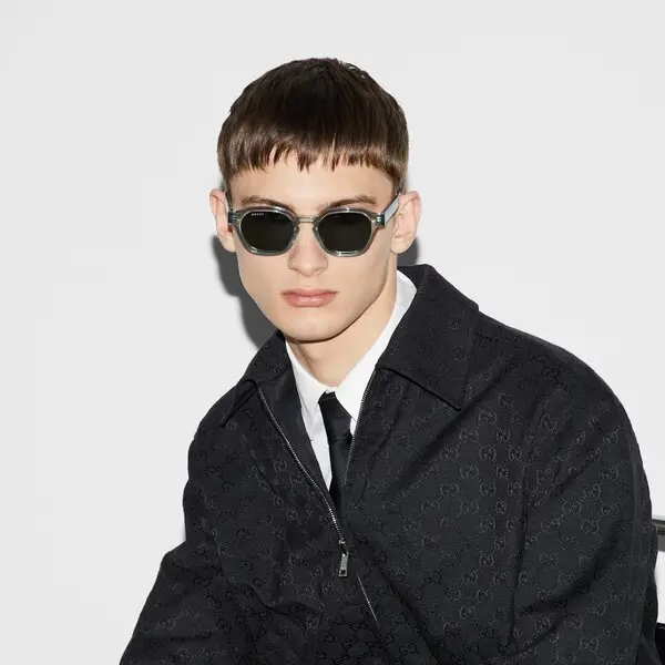 Gucci Oval Frame Sunglasses - Gray