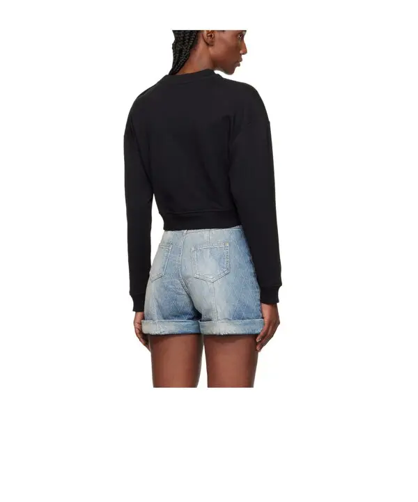 Balmain Logo Crewneck Sweatshirt - Black