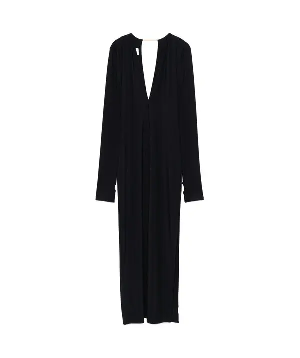 MAISON MARGIELA V-neck Long-sleeve Maxi Dress