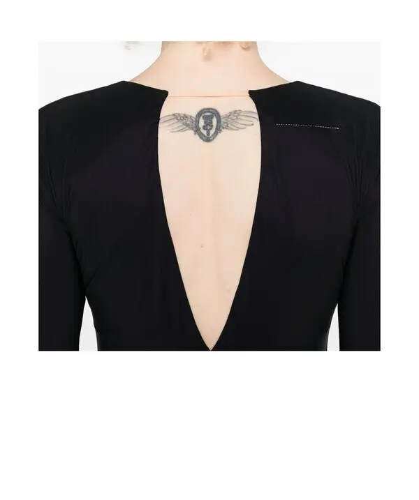 MAISON MARGIELA V-neck Long-sleeve Maxi Dress