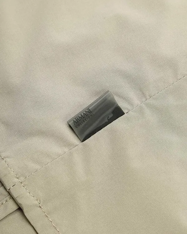 Emporio Armani Zipper Detail Jacket - Nude