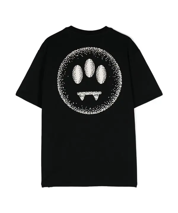BARROW Smiley Print Cotton T-shirt