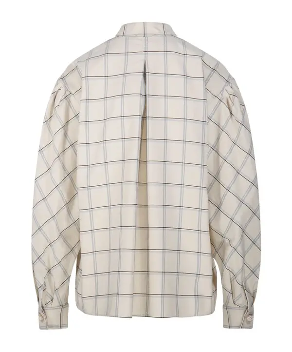 FORTE_FORTE Long Sleeve Checkered Shirt