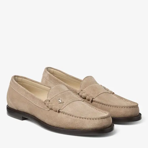 JIMMY CHOO Ethan Jc Emblem Loafers - Brown
