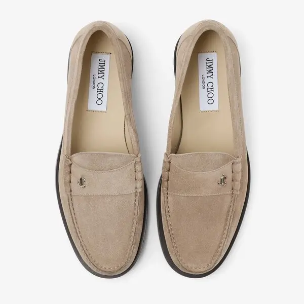 JIMMY CHOO Ethan Jc Emblem Loafers - Brown