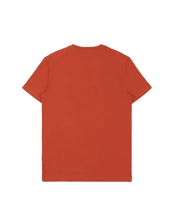 EA7 Logo T-shirt With Round Neck - Red