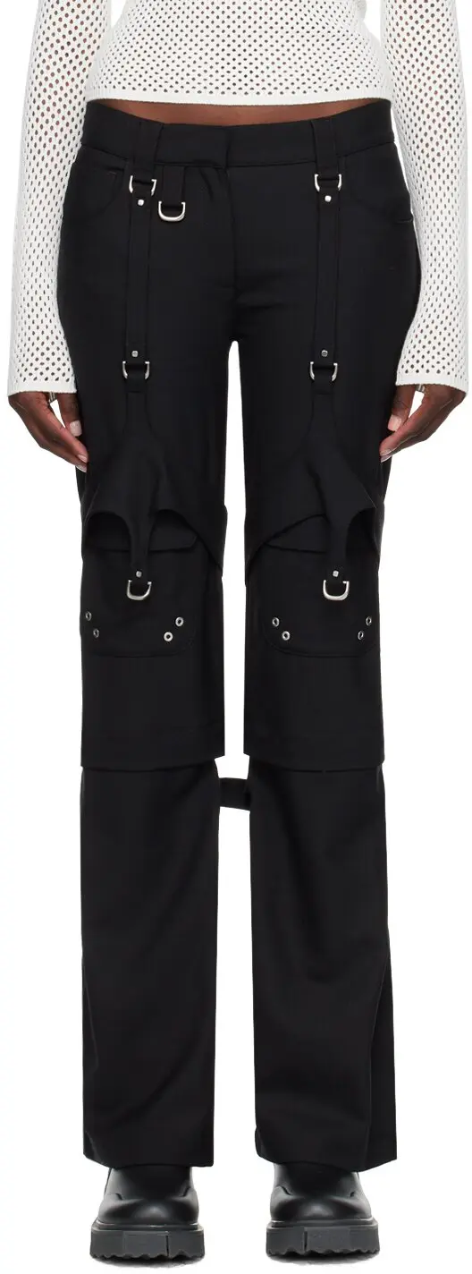 Off-White Buckle Detailed Wide Leg Pants