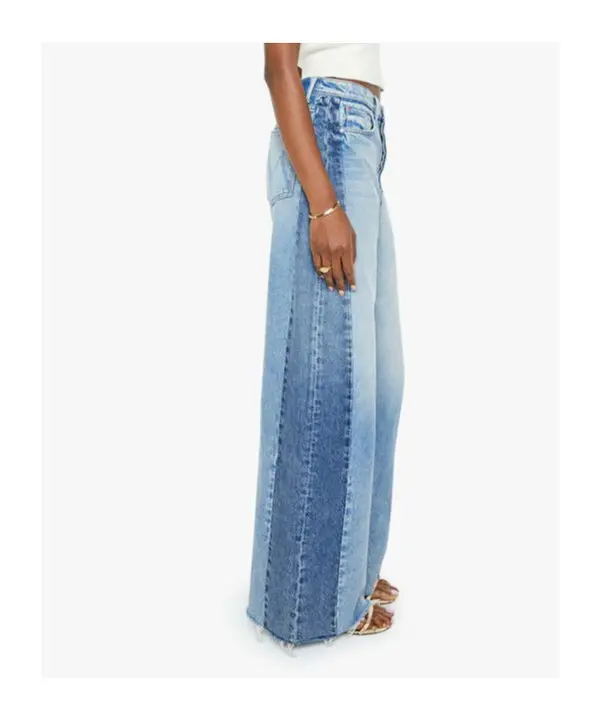 MOTHER Two-tone Wide-leg Jeans