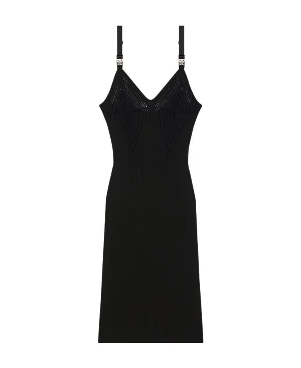 Givenchy 4g Buckle Straps Knitted Mini Dress