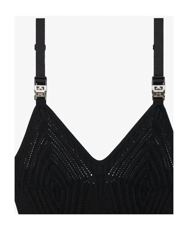 Givenchy 4g Buckle Straps Knitted Mini Dress