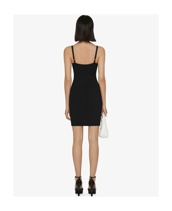 Givenchy 4g Buckle Straps Knitted Mini Dress