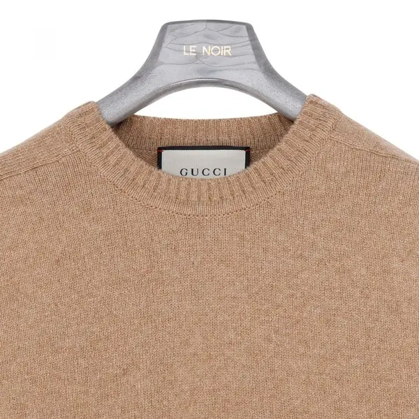 Gucci Cashmere Knit Top With Horsebit Detail