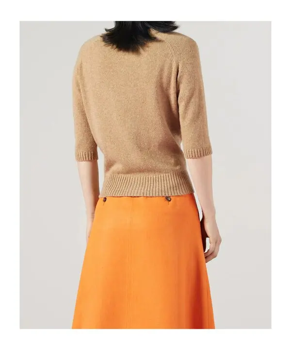 Gucci Cashmere Knit Top With Horsebit Detail