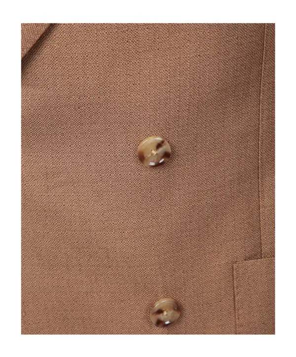 LARDINI Double Breasted Blazer - Beige