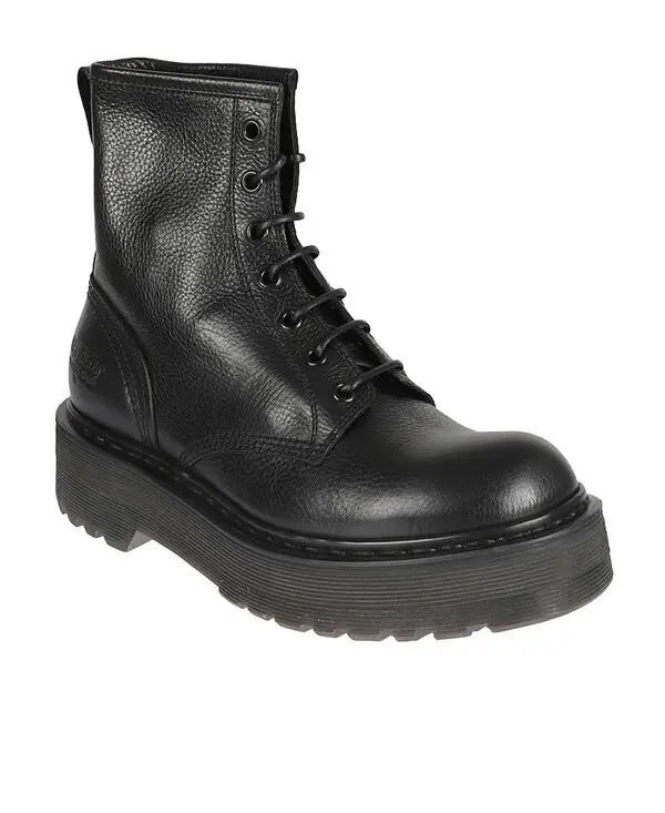Premiata Logo Combat Boots