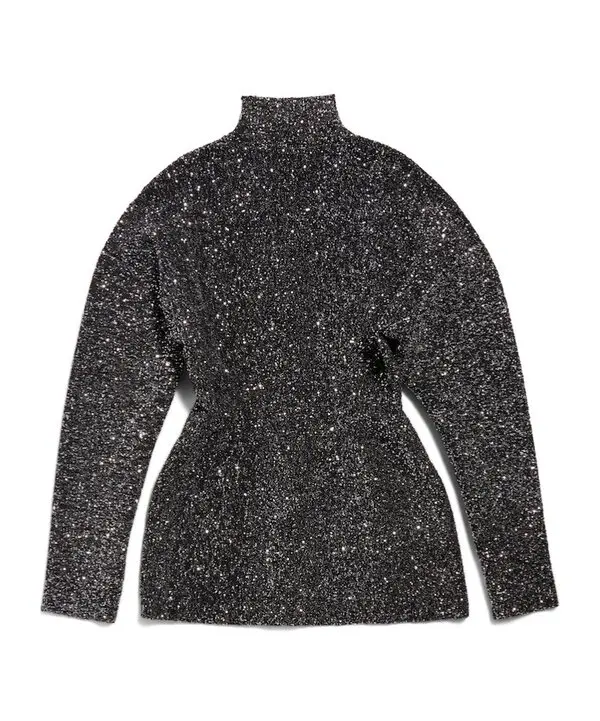 Balenciaga Paillette Engineered Hourglass Top