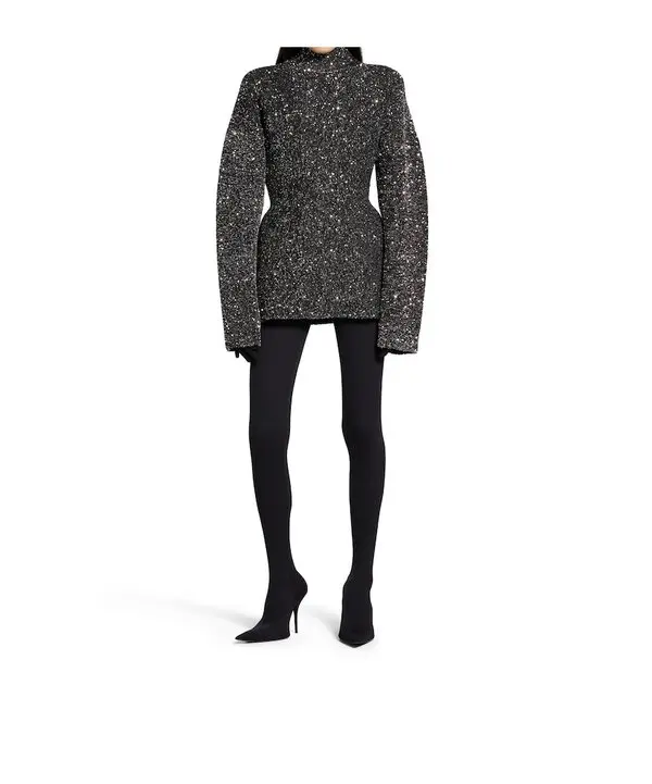 Balenciaga Paillette Engineered Hourglass Top