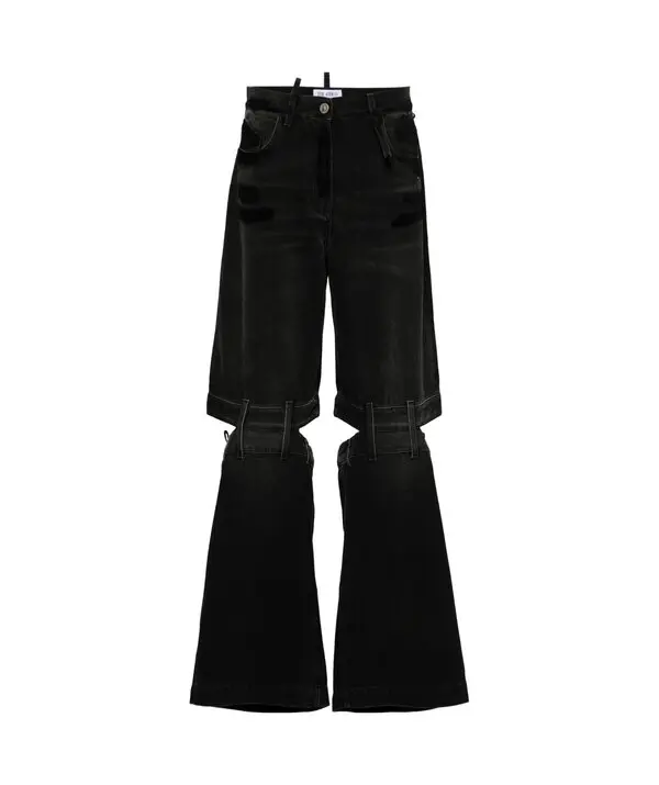 Attico The Lunghi" Cut-out Jeans