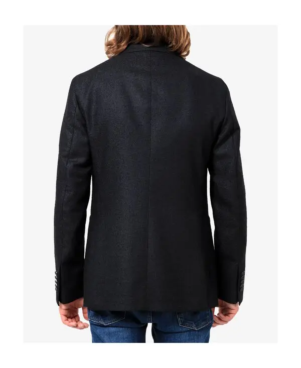 Tagliatore Logo Single-breasted Blazer - Black