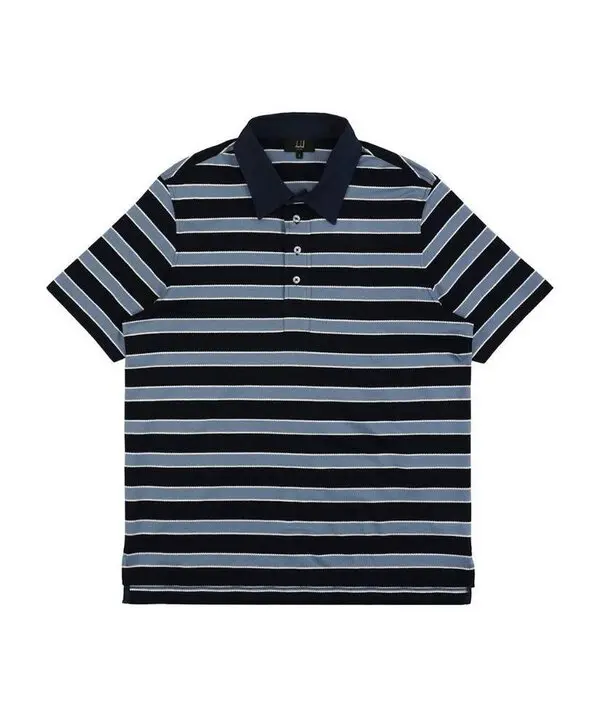 Dunhill Striped Polo Shirt - Black