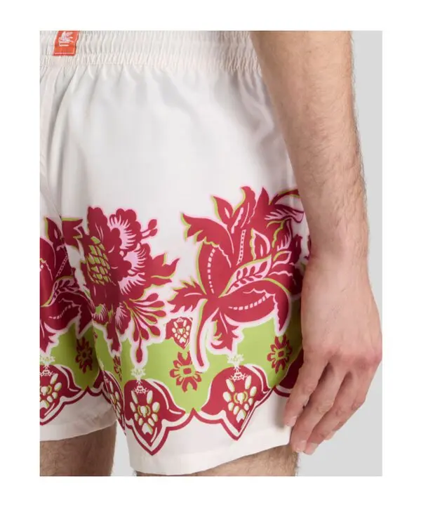 Etro Floral Printed Drawstring Swim Shorts