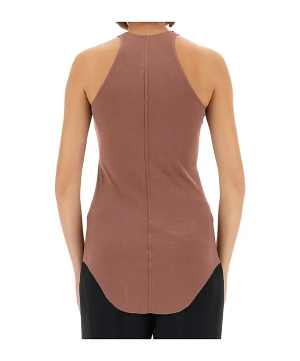 Rick Owens Round Neck Curved Hem Vest