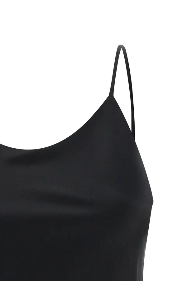 Max Mara Silk Satin Top - Black