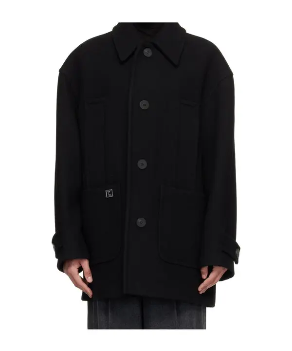 WOOYOUNGMI Single-breasted Coat - Black
