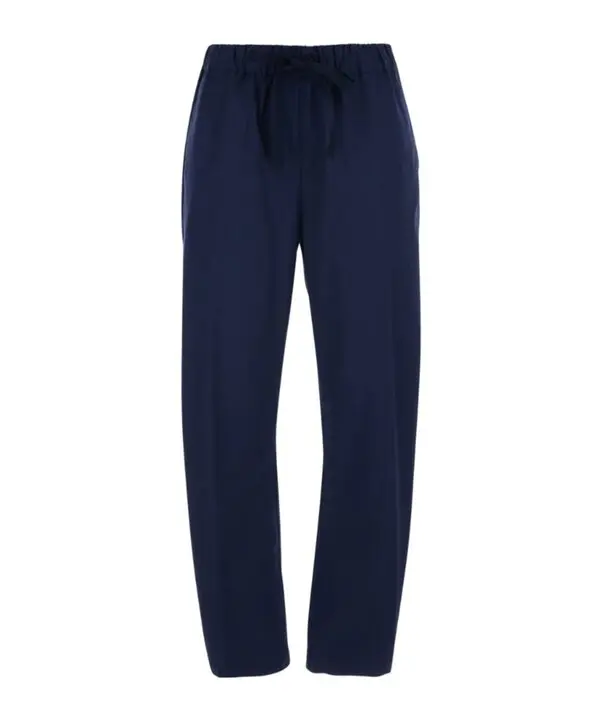 SEMICOUTURE Buddy Drawstring Waist Pants - Blue