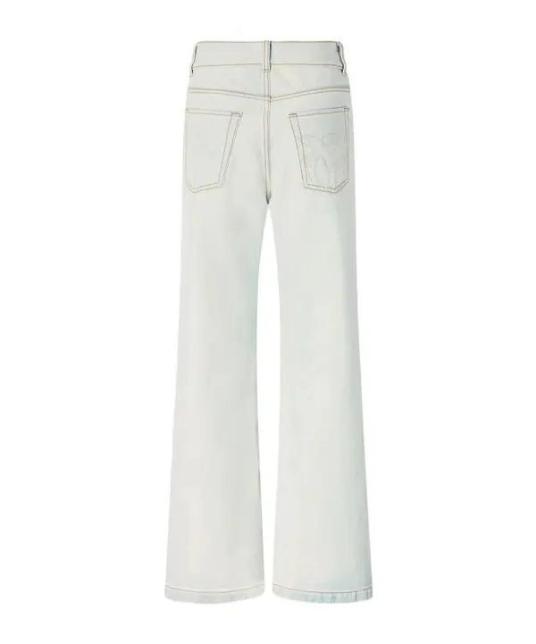 Pinko Wanda Wide-leg Jeans With Rolled Hem