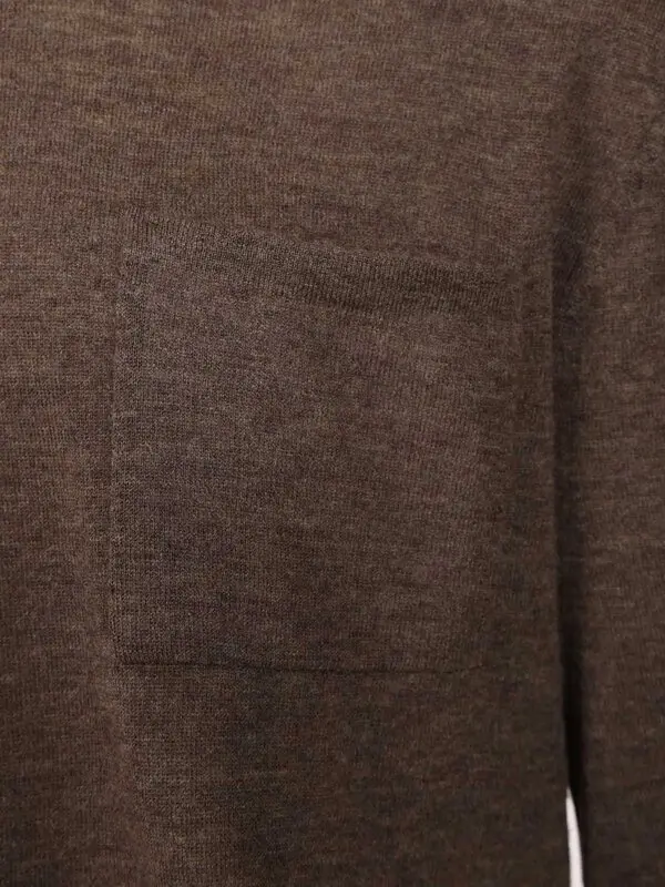 Acne Studios Logo Patch Crewneck Jumper - Walnut Brown