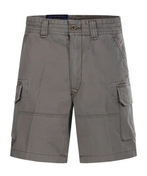 Polo Ralph Lauren Buttoned Cargo Shorts - Gray