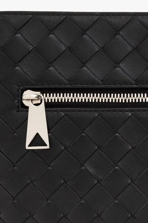 Bottega Veneta Intrecciato Small Clutch Bag - Black