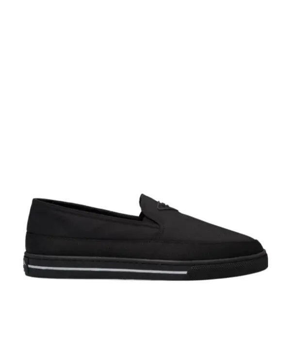 Prada Nylon Slip-on Sneakers - Black