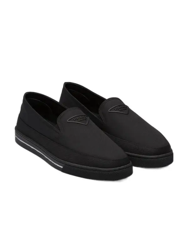 Prada Nylon Slip-on Sneakers - Black