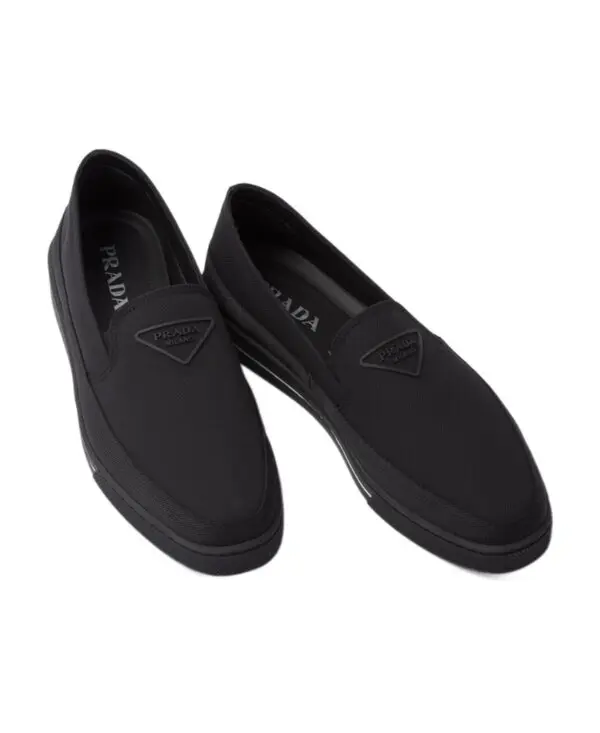 Prada Nylon Slip-on Sneakers - Black