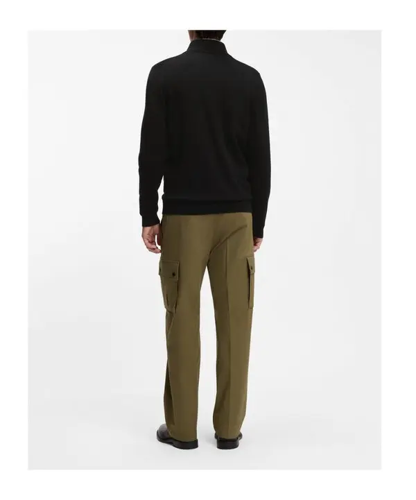 Hugo Boss Zip Mock-neck Cardigan
