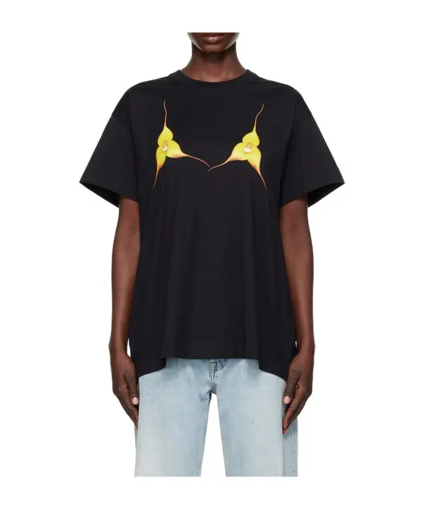 Givenchy Printed Round Neck Short Sleeve T-shirt
