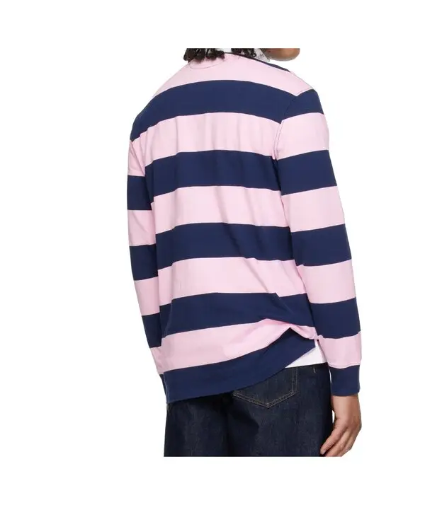 Polo Ralph Lauren Long-sleeve Striped Polo Shirt - Pink