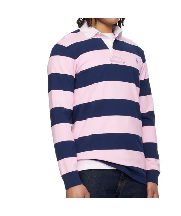 Polo Ralph Lauren Long-sleeve Striped Polo Shirt - Pink