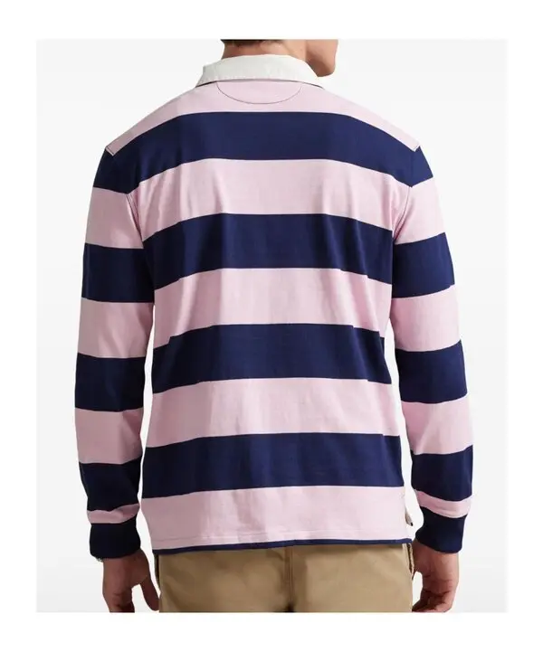 Polo Ralph Lauren Long-sleeve Striped Polo Shirt - Pink