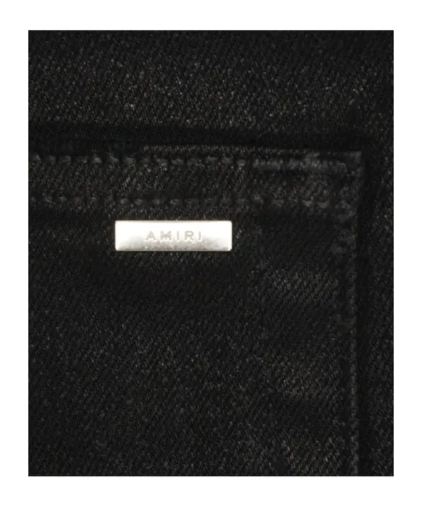 Amiri Belt Loop Jeans - Black