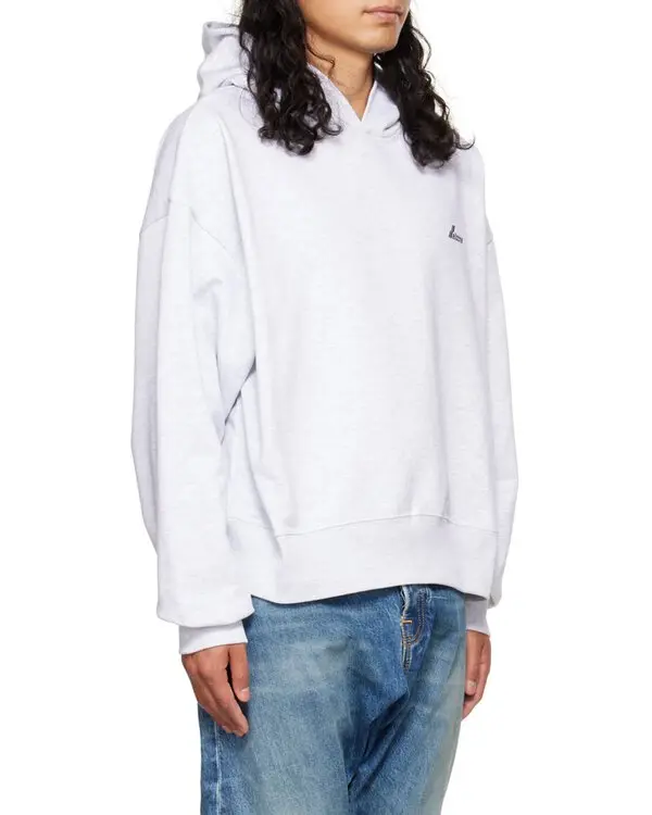 We11Done Logo-print Cotton Hoodie - White